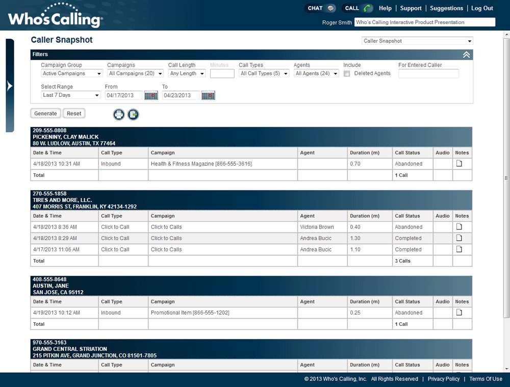 SNAPSHOT | Who's Calling®